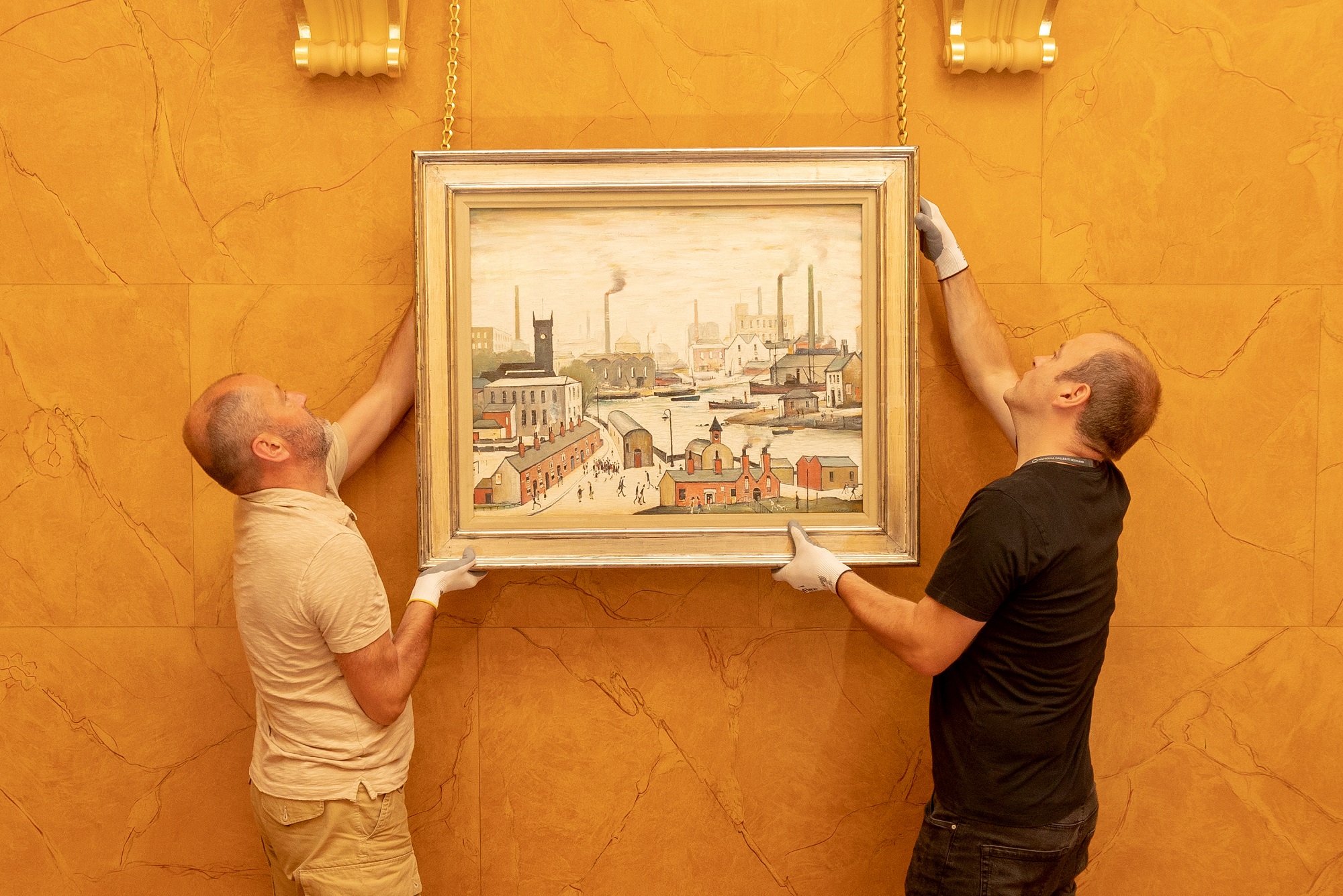 Lowry’s 'Canal and Factories' goes on display at Duff House