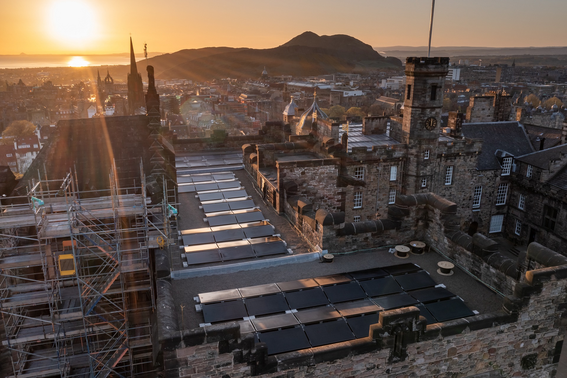 Bright future for Edinburgh Castle as solar panels installed at ...